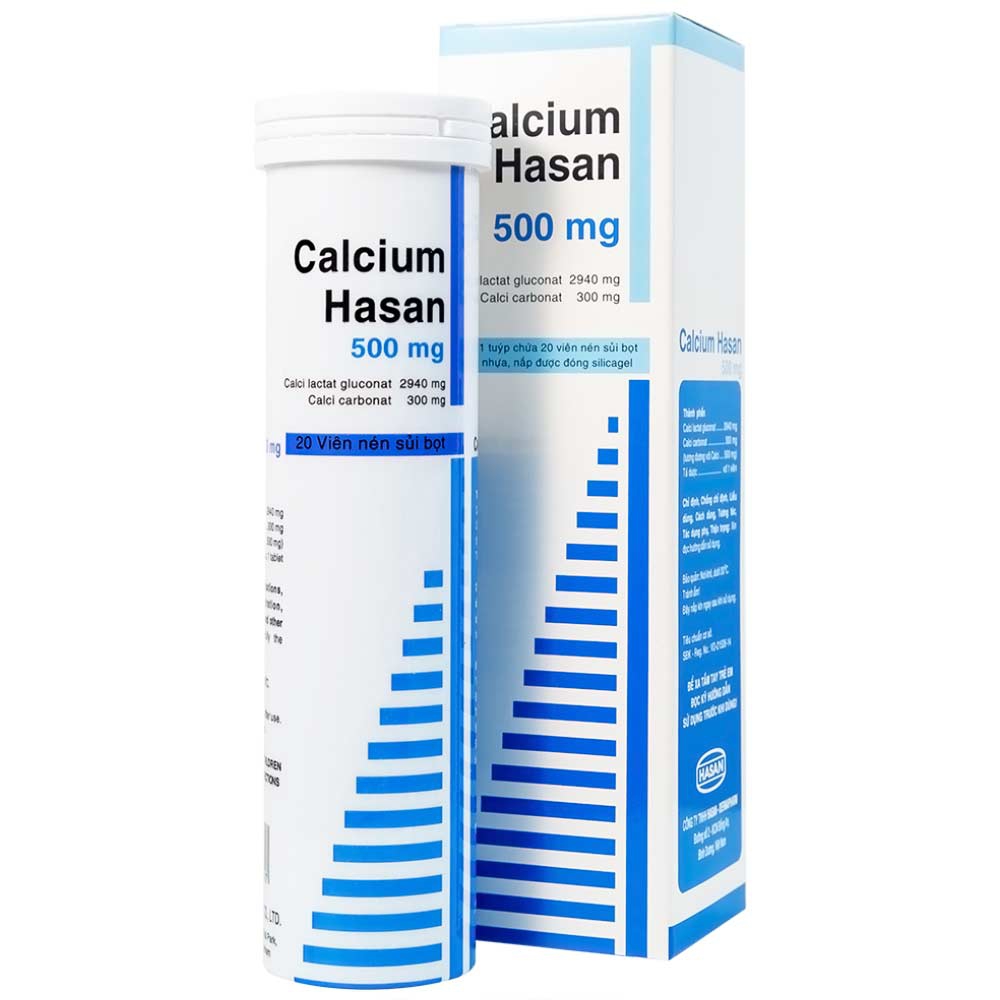 Calcium hasan 500mg.T*20viên sủi - Công ty TNHH Dược An Khang