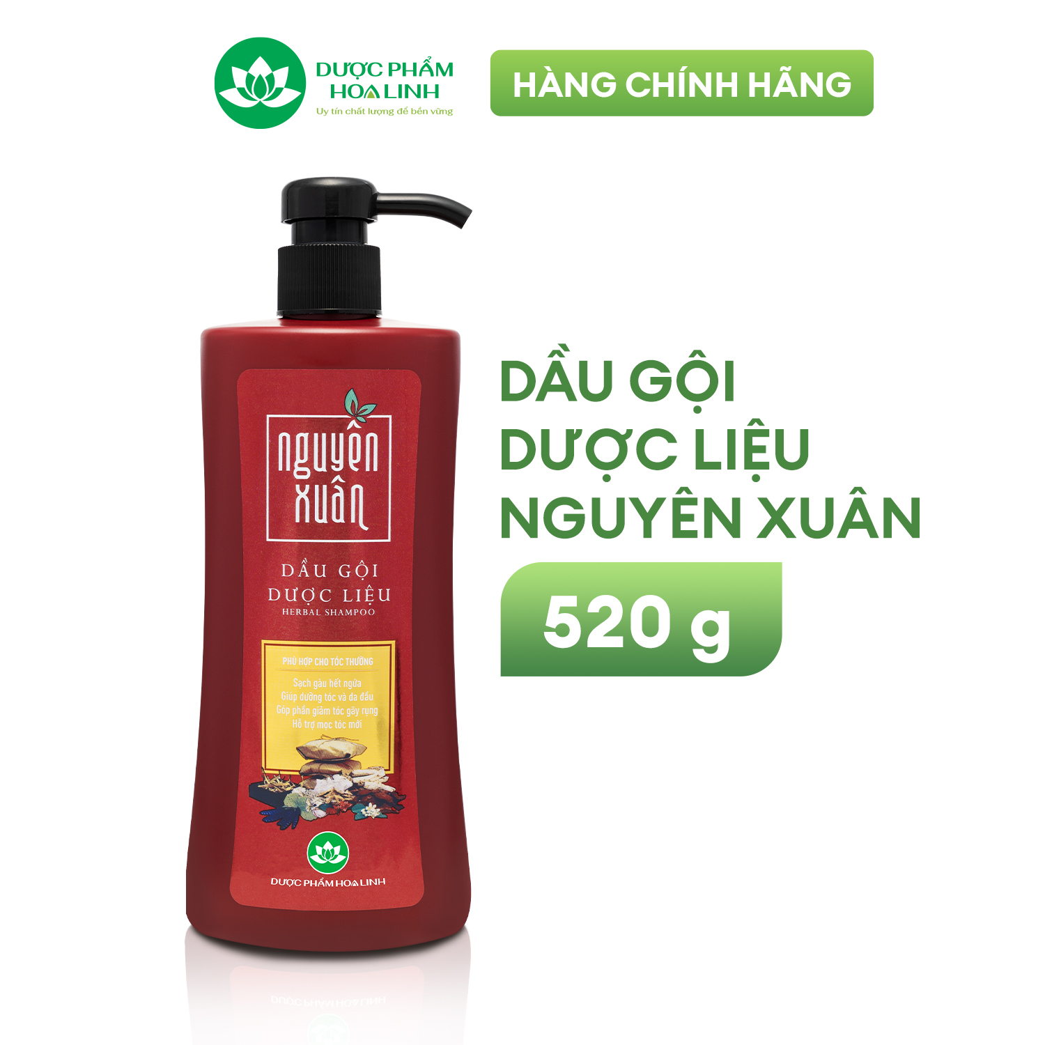 Dầu gội nguyên xuân vòi đỏ Hoa Linh 520mg - Công ty TNHH Dược An Khang